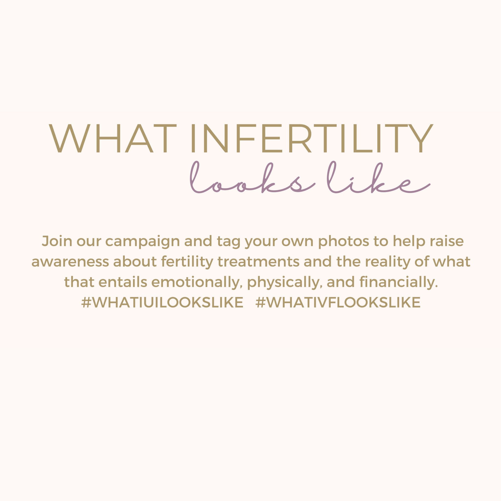 INFERTILITY AWARENESS CAMPAIGNS – Miss.Conception Coach